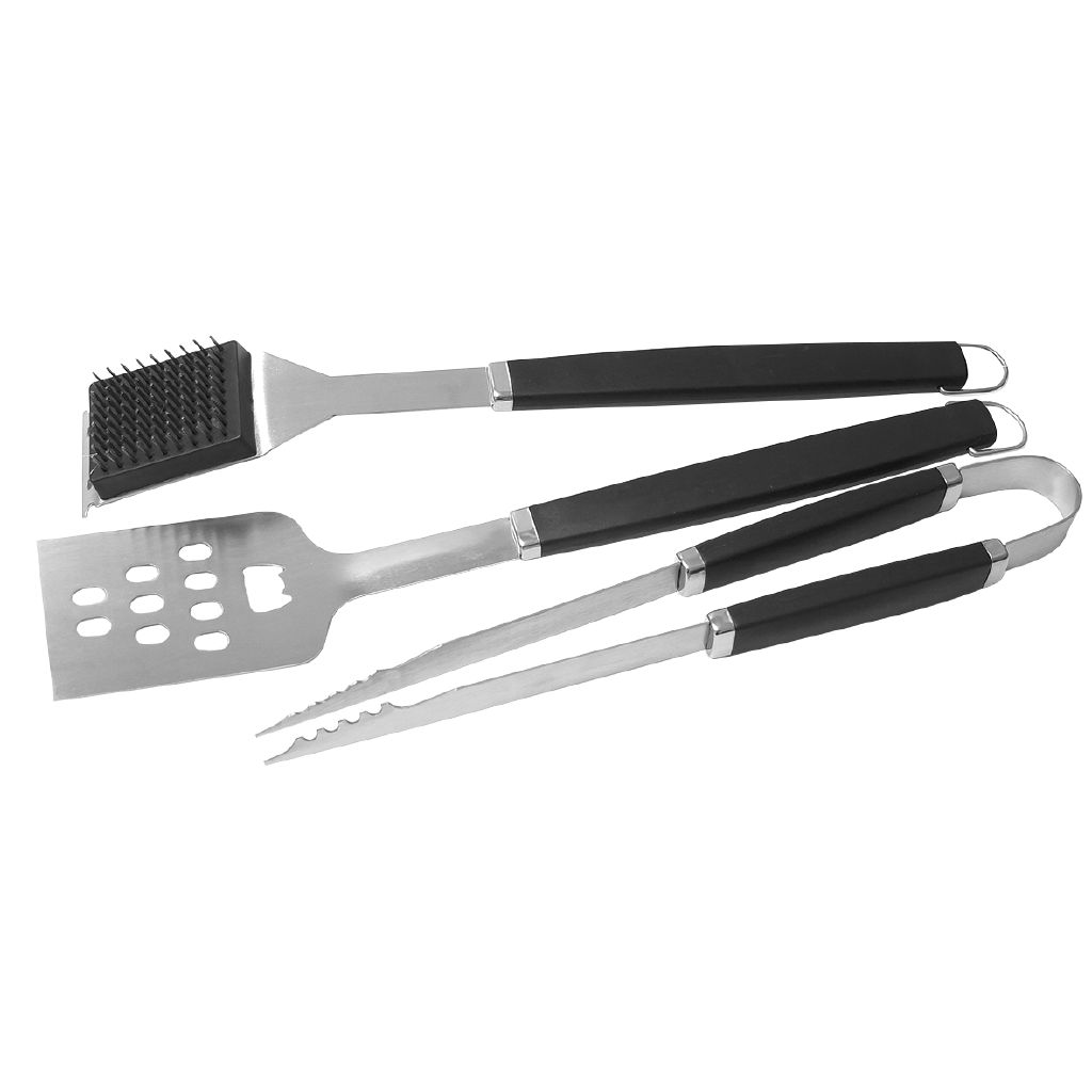 Gascraft BBQ Tool Set 3 Piece w/ Wire Brush | The Warehouse