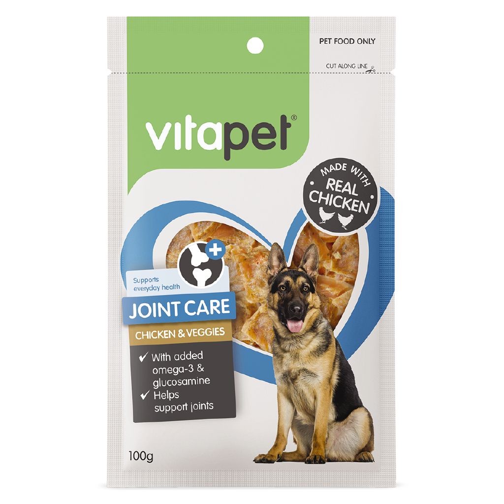 Vitapet Joint Care Chicken & Veggies Dog Treats 100g | The Warehouse