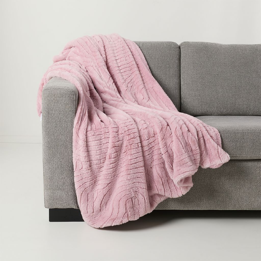 Living & Co Arch Throw 127cm x 152cm Lilac | The Warehouse