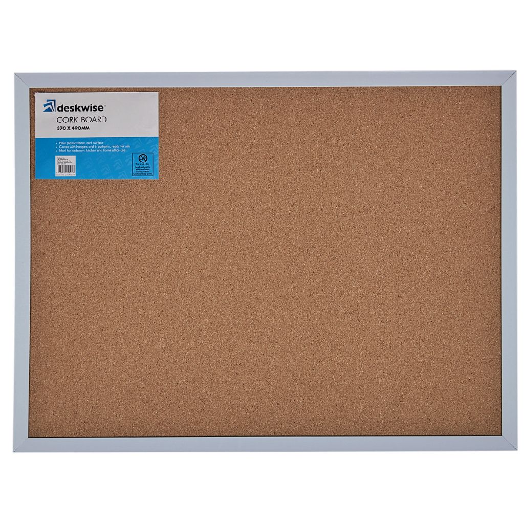 WS Cork Board 370mm x 490mm | The Warehouse