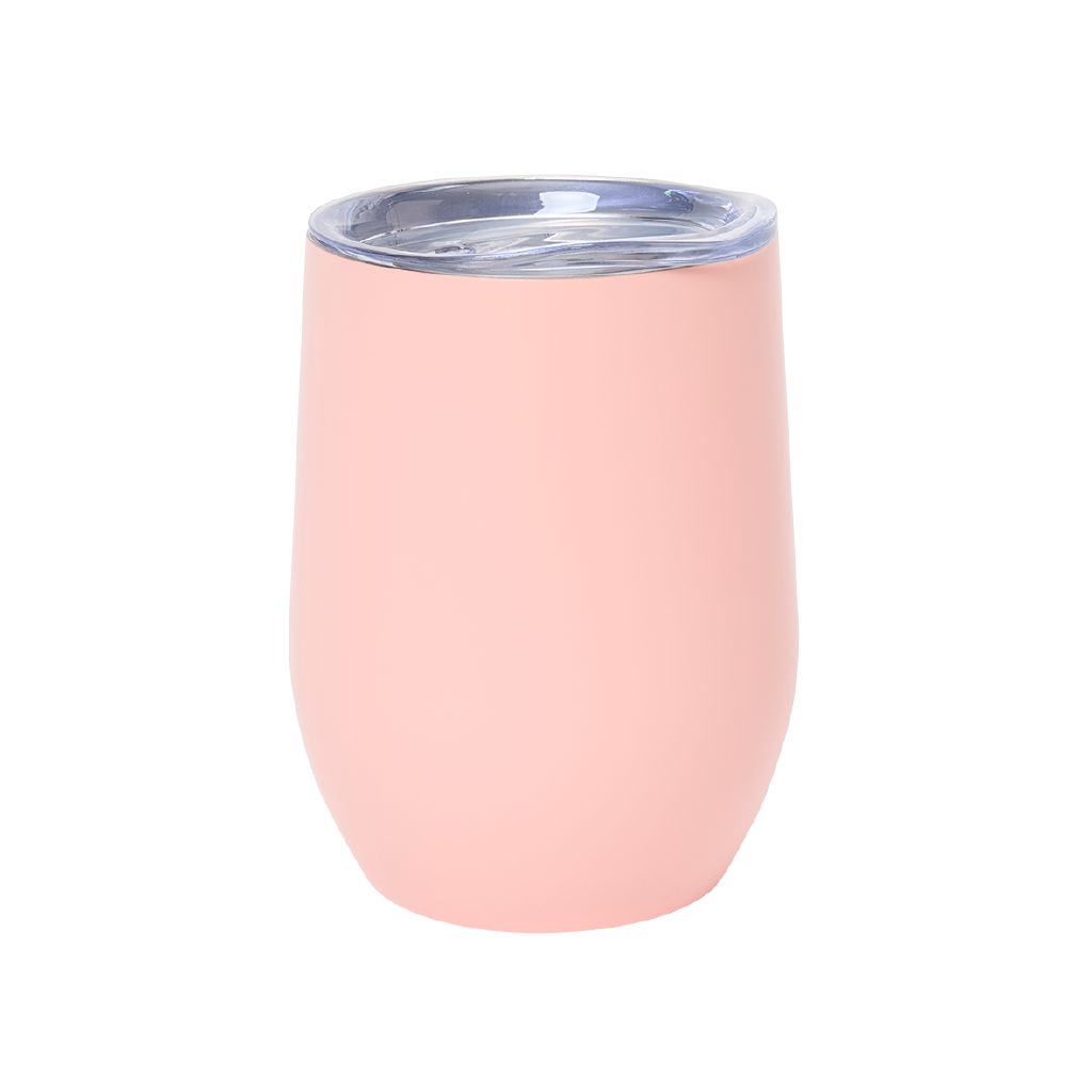 Living & Co Stainless Steel Wine Cup Pink 330ml Pink | The Warehouse