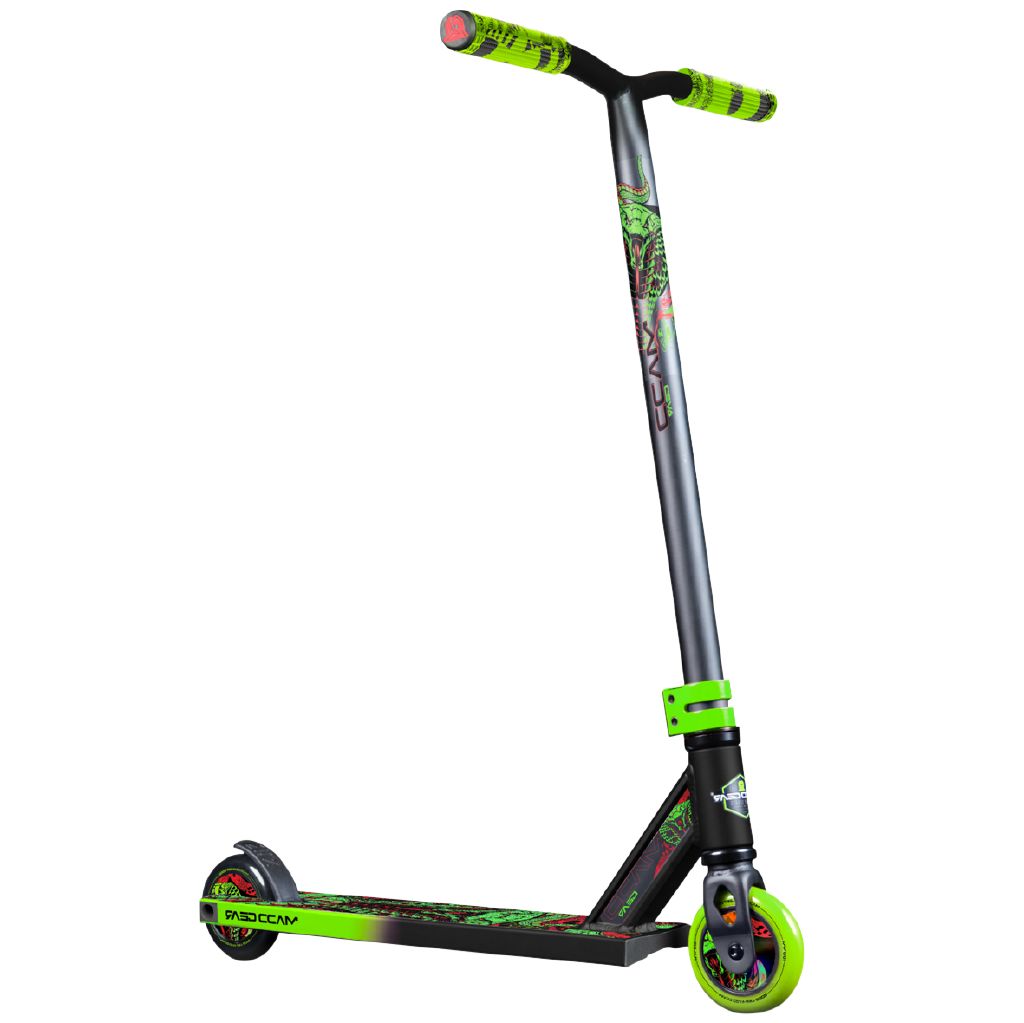 MADD Gear Whip Pro-X Scooter Viper Black/Green Black/Green | The Warehouse