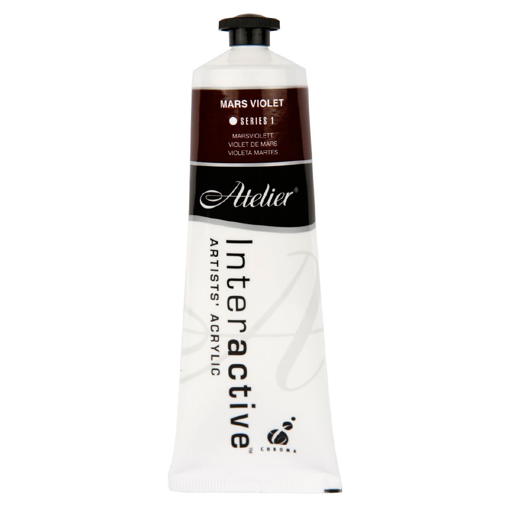 Atelier Acrylic Paint Mars Violet Purple 80ml | The Warehouse