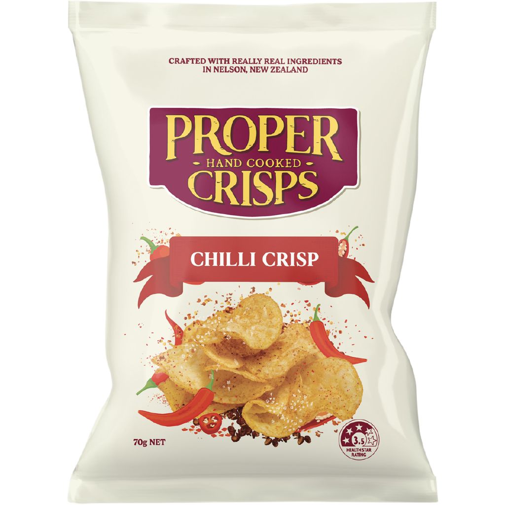 Proper Crisps Chilli Crisp 70g | The Warehouse