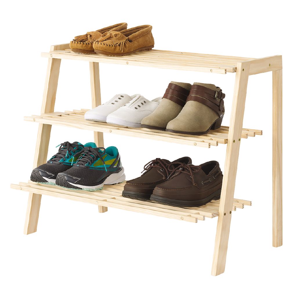 Wood Shoe Shelf | The Warehouse