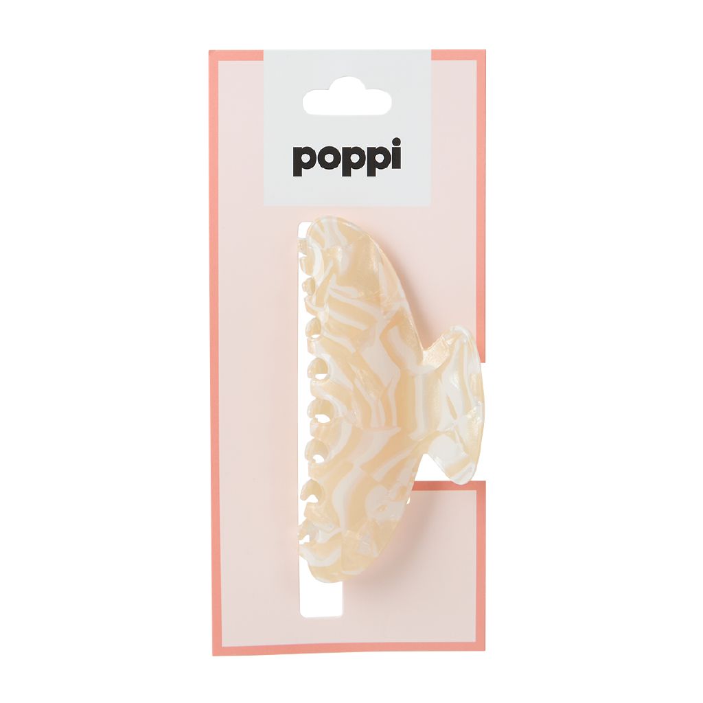 Poppi Claw Clip Cream | The Warehouse