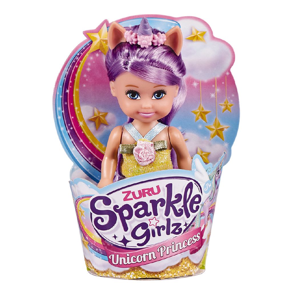 Zuru Sparkle Girlz Unicorn Princess in Cupcake Assorted 4 inch Assorted ...