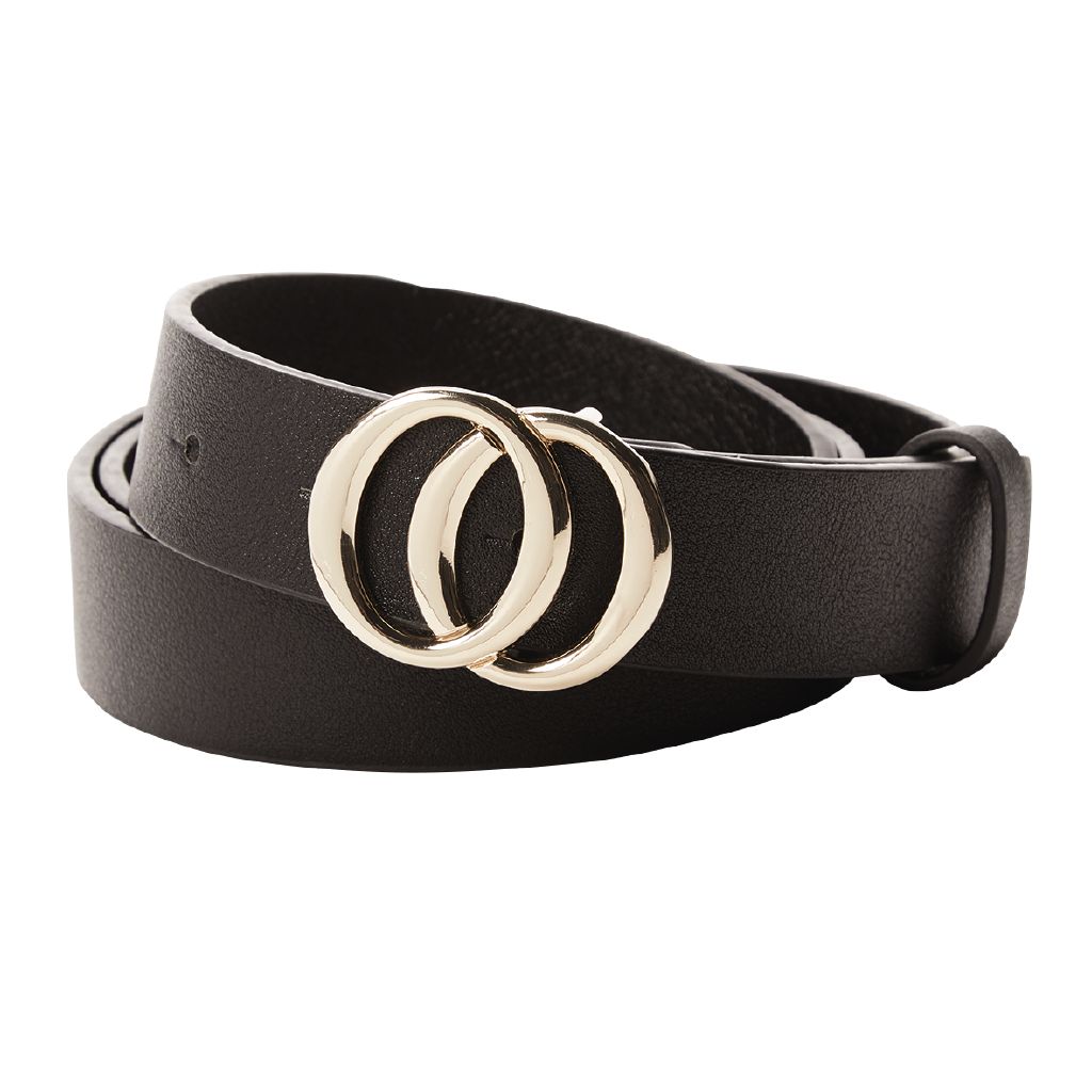 H&H Women's Circle Belt Black | The Warehouse