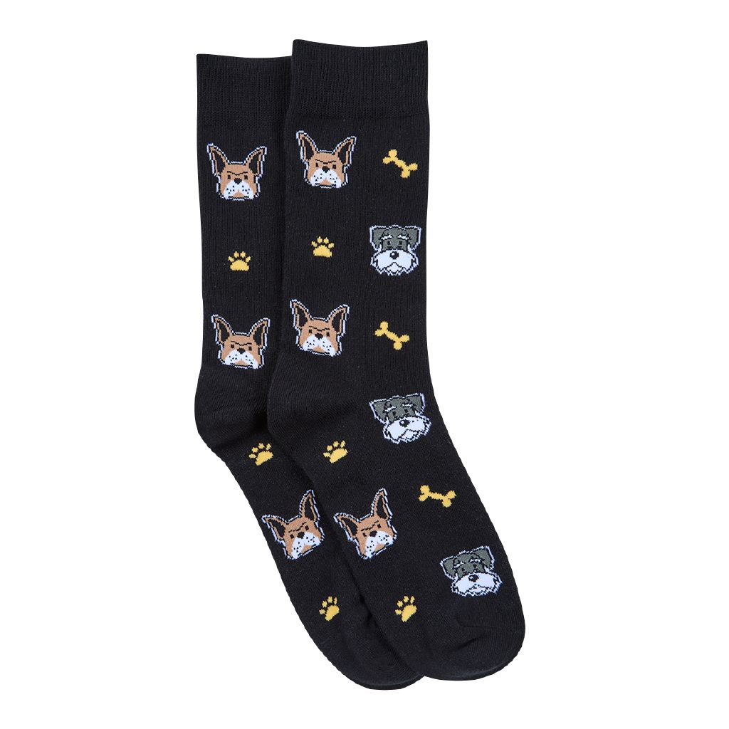 Sock Crew Novelty Crew Socks 1 Pack Black BONES RC3 | The Warehouse