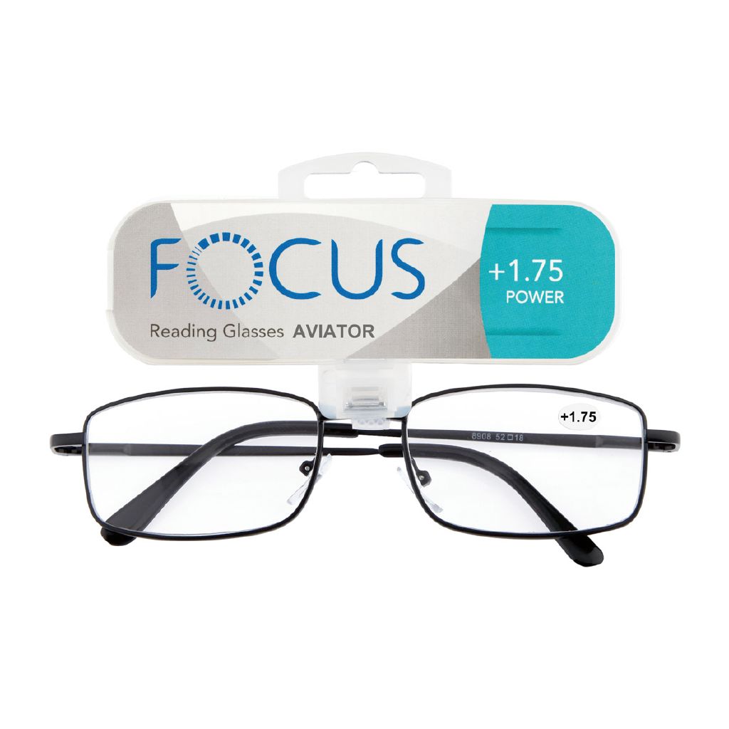 Focus Aviator 1.75 Power Reading Glasses | The Warehouse