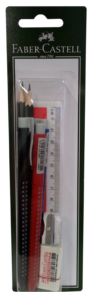 Faber-Castell Writing Set Black 7 Pack Black | The Warehouse