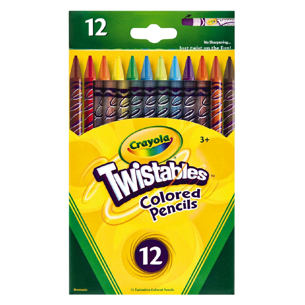 Crayola Twistable Colored Pencils 12 Pack Multi-Coloured 12 Pack Multi ...
