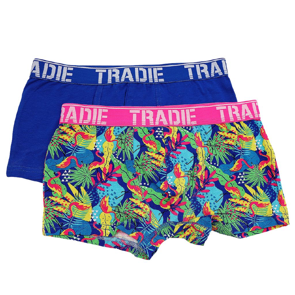 Tradie Boys' Xmas Cracker Trunks 2 Pack Blue | The Warehouse