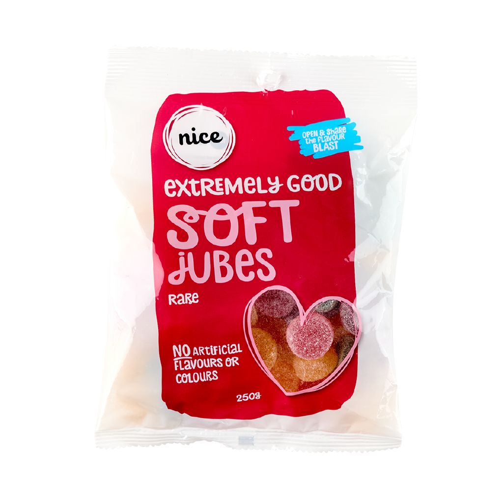Nice Soft Jubes 250g | The Warehouse