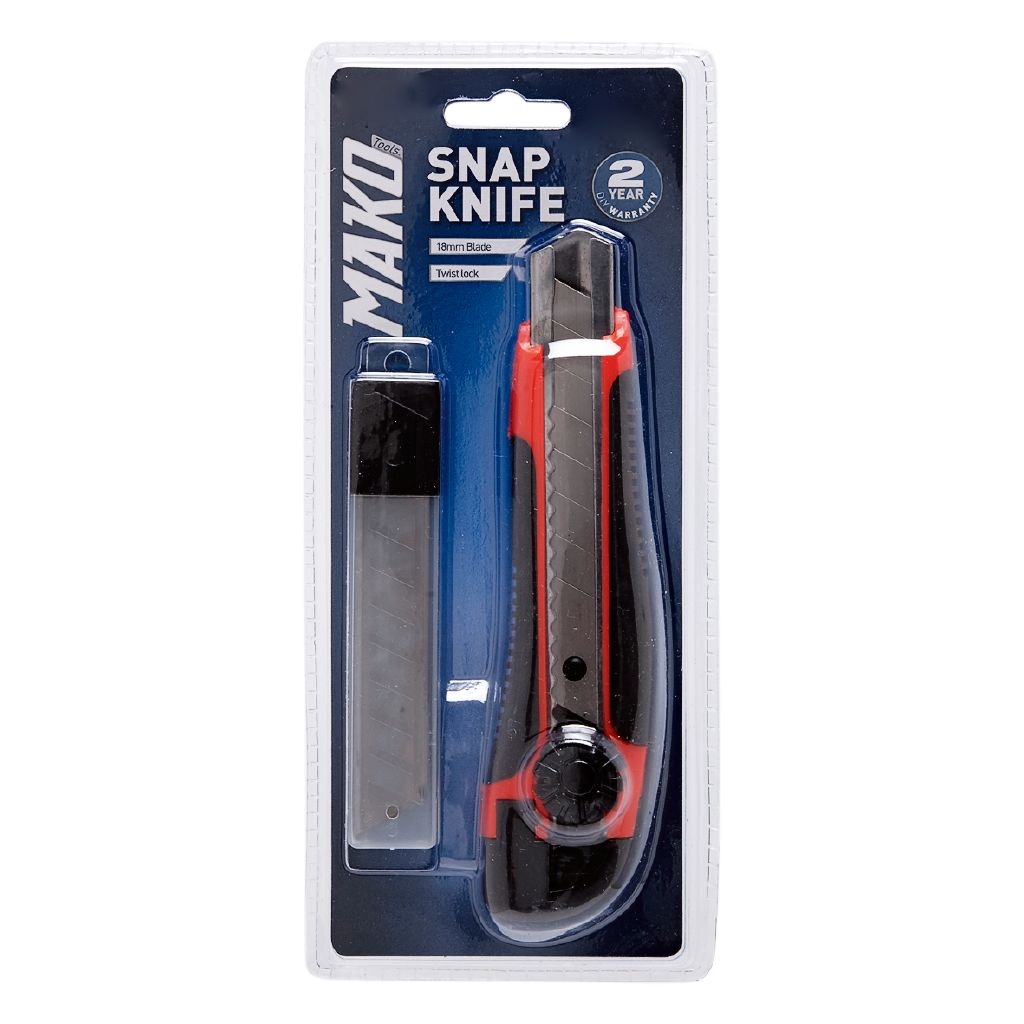 Mako Twist Lock Snap Knife 18mm | The Warehouse